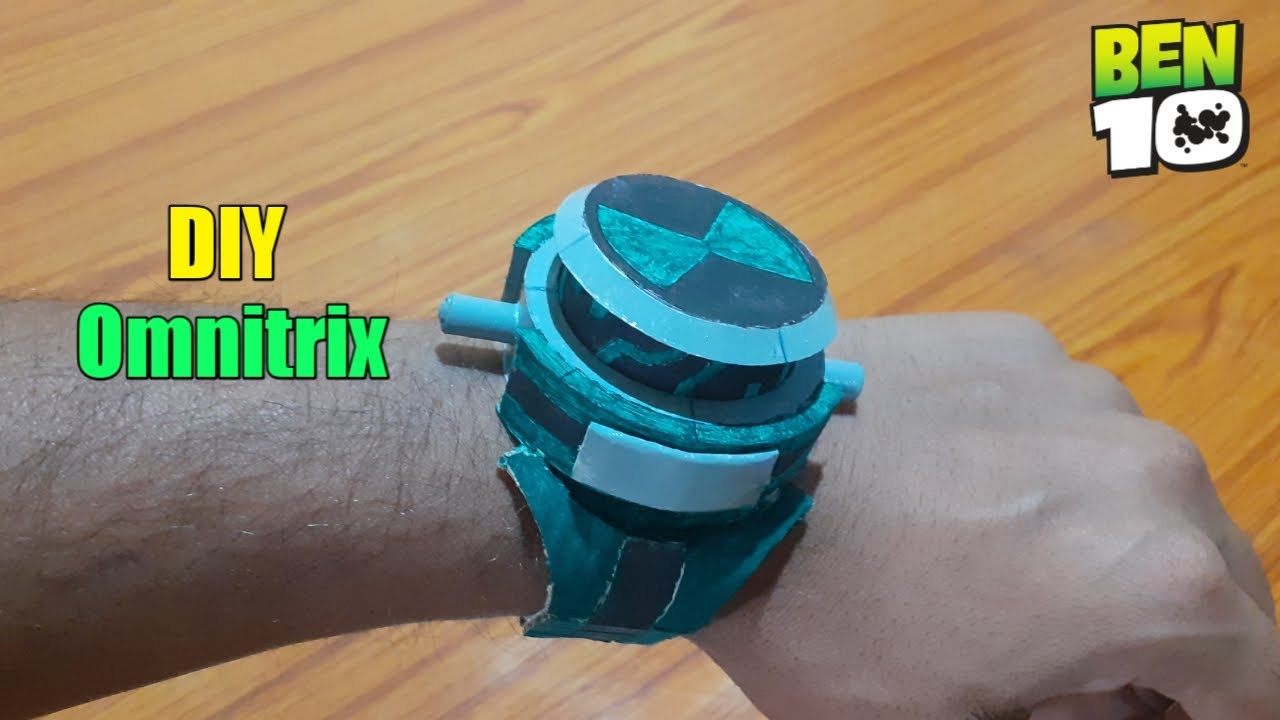 How to make Ben 10 omnitrix (DIY Ben 10 watch) How to make Ben 10 Alien ...