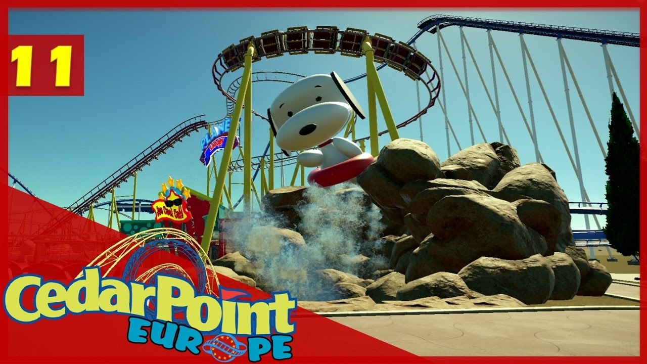 Cedar point Europe part 11 - Planet Snoopy 1 - Planet Coaster - YouTube