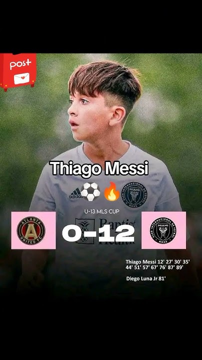 Thiago Messi scores 11 goals 🤯⚽🔥 #thiagomessi #messi #goat #shorts #intermiami #football #fyp # ...
