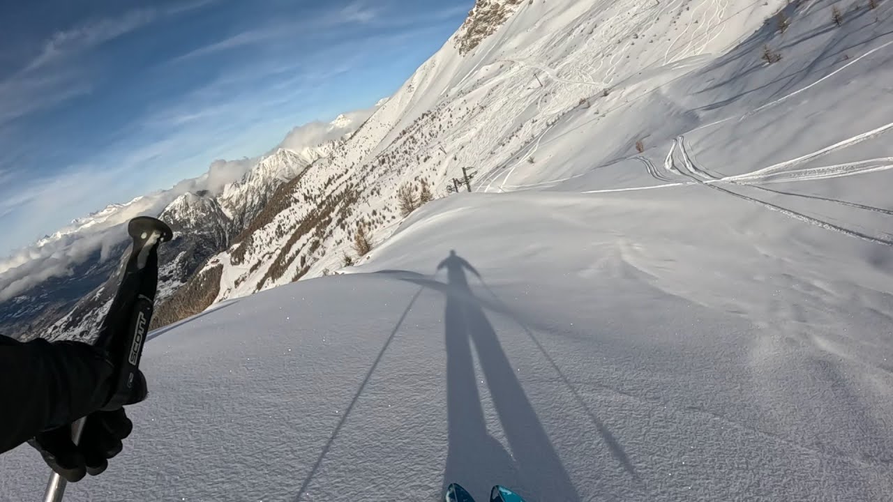 Skiing Lots Of Powder ~ Post-Snow-Storm - YouTube