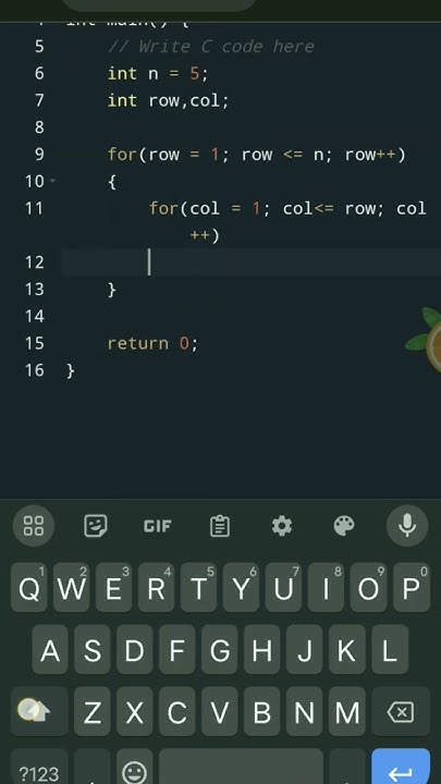 Pattern No 11 C Language Programming Ccode Clanguage