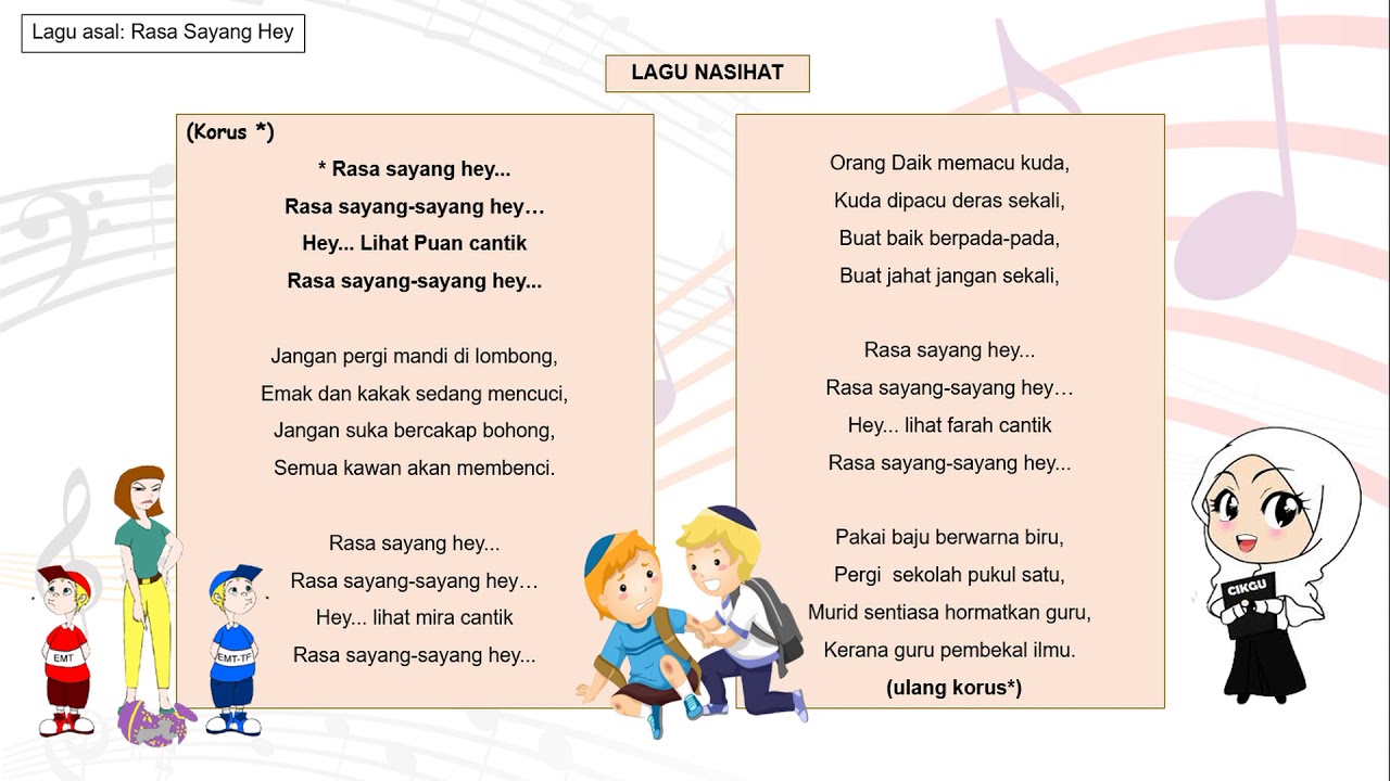 Lagu Kanak-Kanak:Nasihat (Rasa Sayang) - YouTube