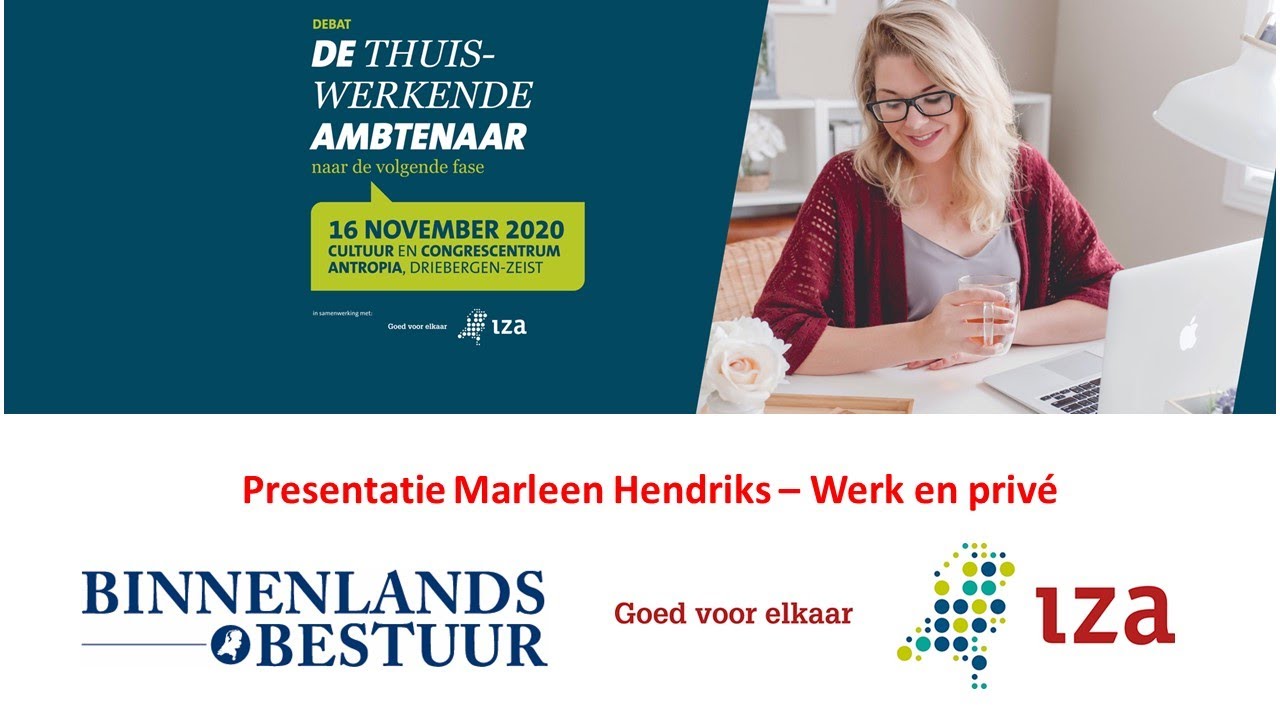 Marleen Hendriks - Werk en privé - de kunst van het thuiswerken - YouTube