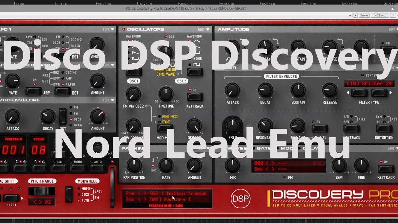 Disco DSP Discovery Vst Synth - No Talking - YouTube