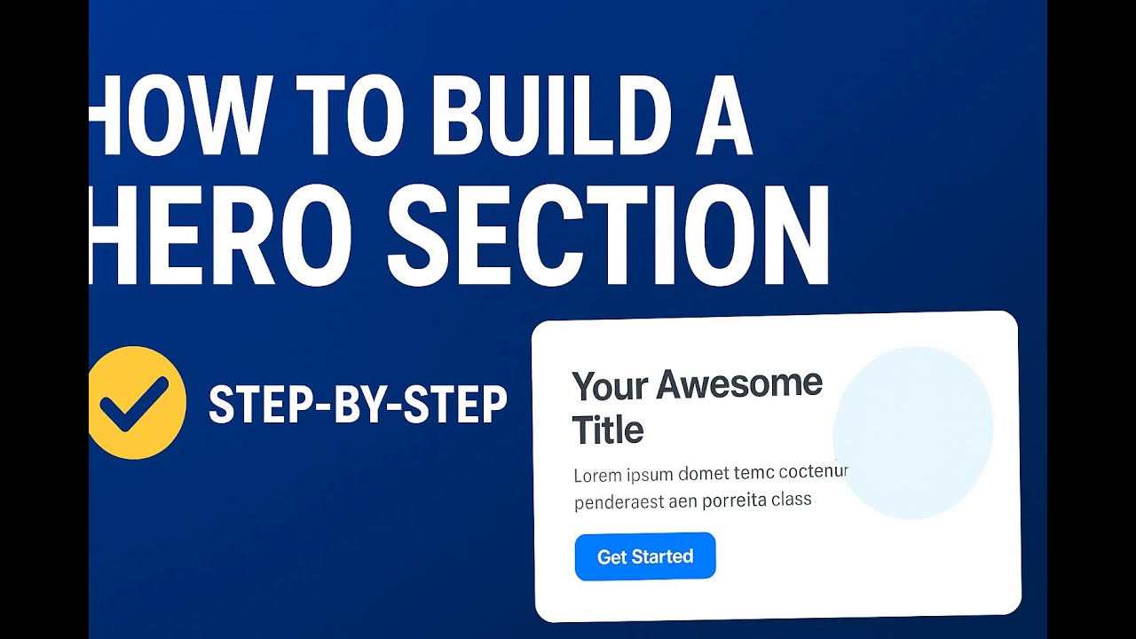 How to Build a Hero Section for a Landing Page (Step-by-Step Tutorial ...
