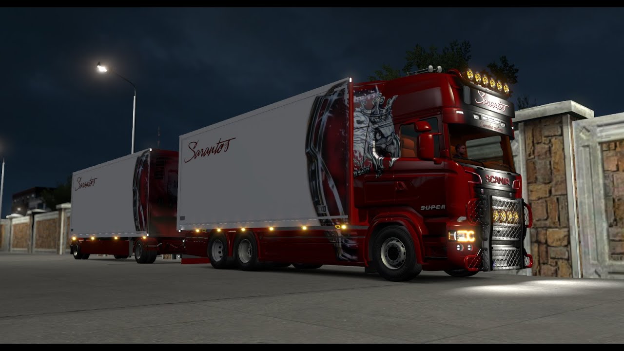 Euro Truck Simulator 2 Scania Sarantos R999 \8/ #6 - YouTube