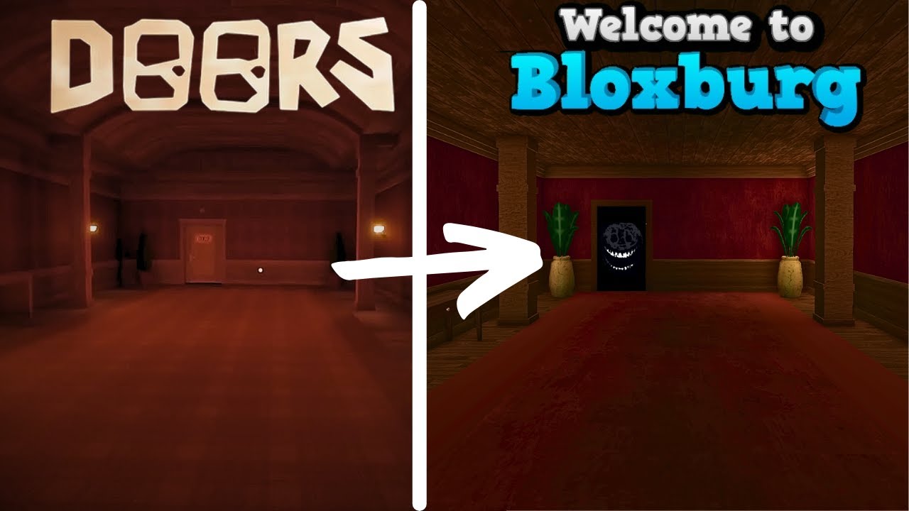 Building ROBLOX DOORS Into Bloxburg - YouTube