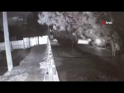 Teleferik şantiyesine ateş açtı