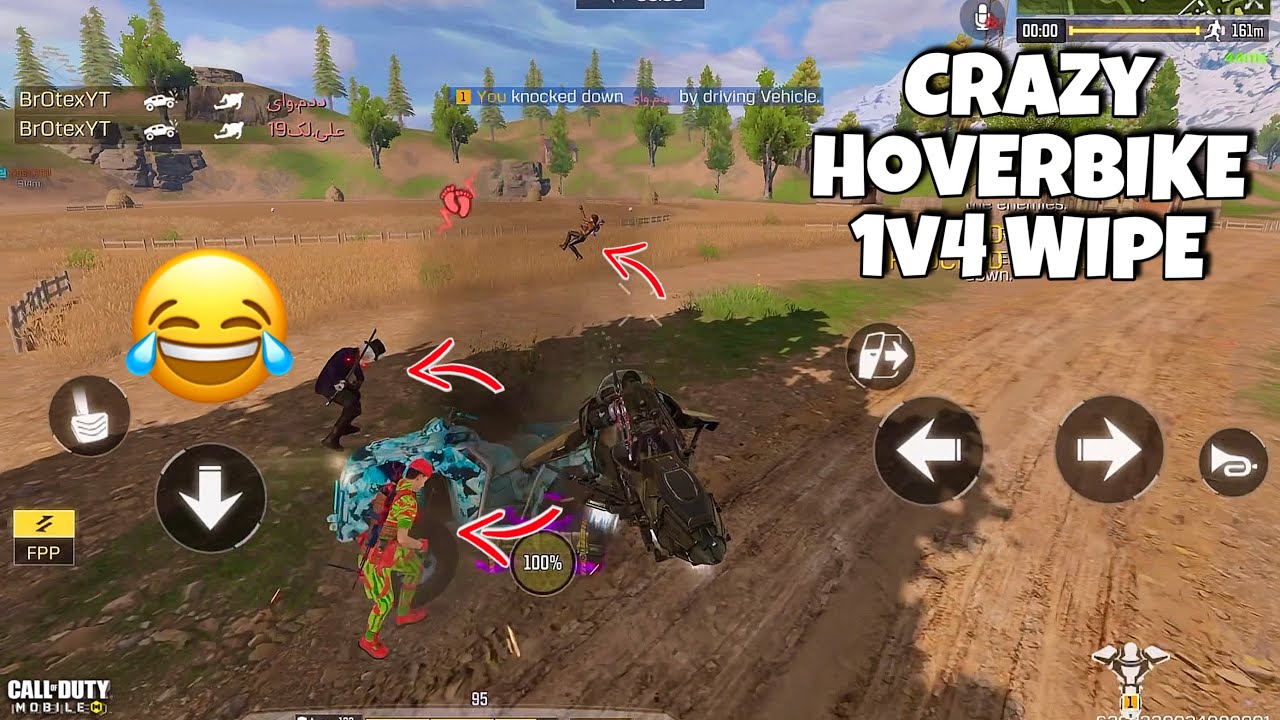 Must Watch This Crazy Hover Bike 1v4 Squad Wipe 😂 | CODM BR ...