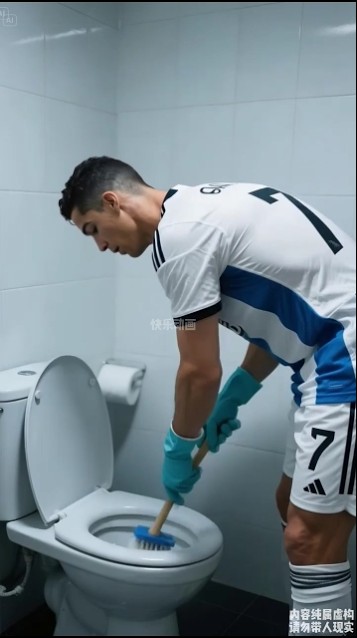 Ronaldo is travelling to the toilet.#shorts #ronaldo #youtubeshorts # ...