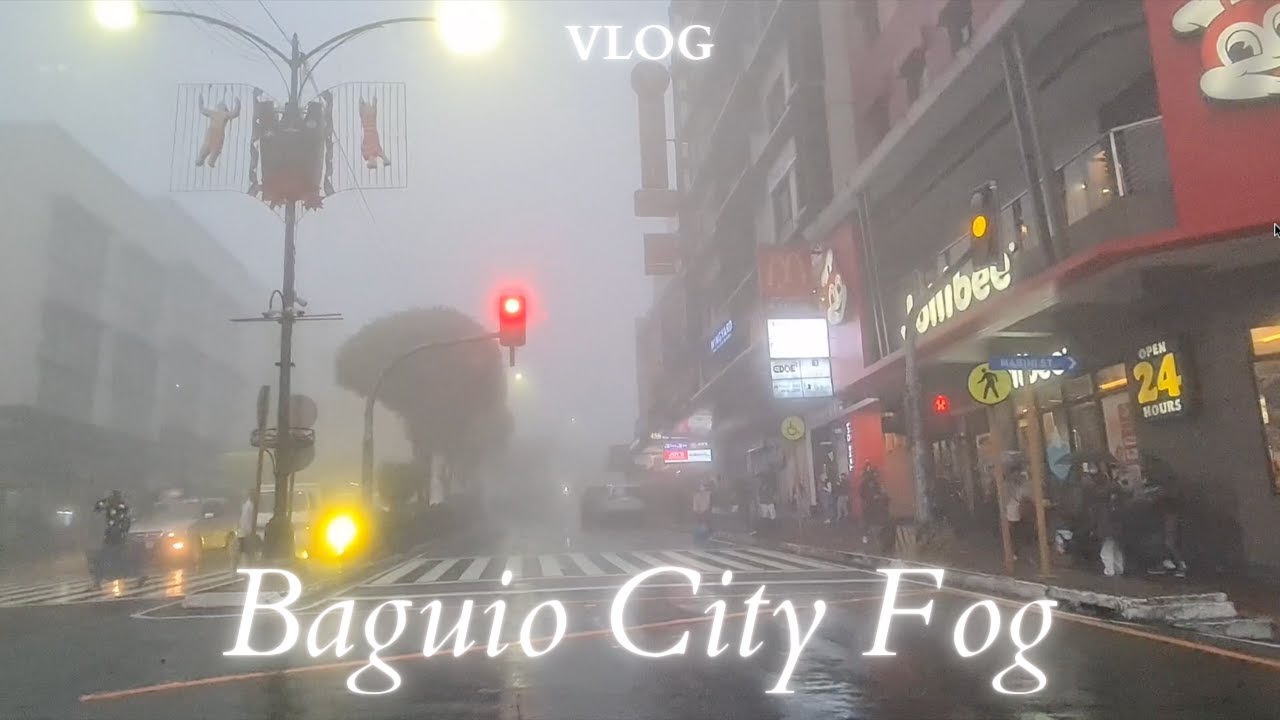 Foggy Drive in Baguio City: Brent Road, Session Road | vlog - YouTube