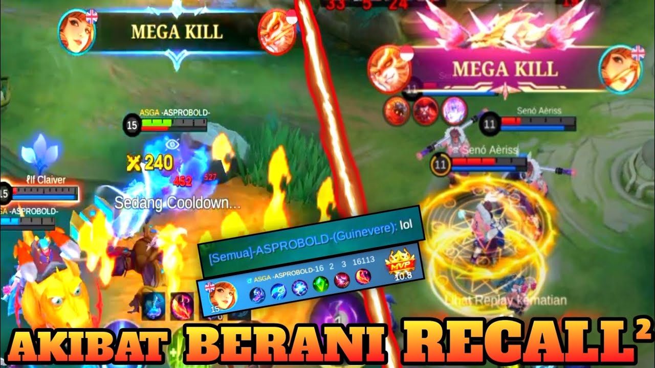 INI AKIBAT BERANI RECALL-RECALL DEPAN GUINEVERE - Mobile Legends # ...