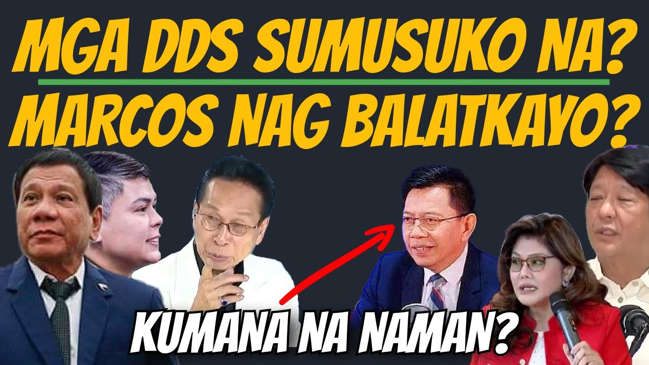 TUKO, SUMUSUKO NA DAW ANG MGA DDS? BANAT NI PANELO NAG BALATKAYO SI SEN ...