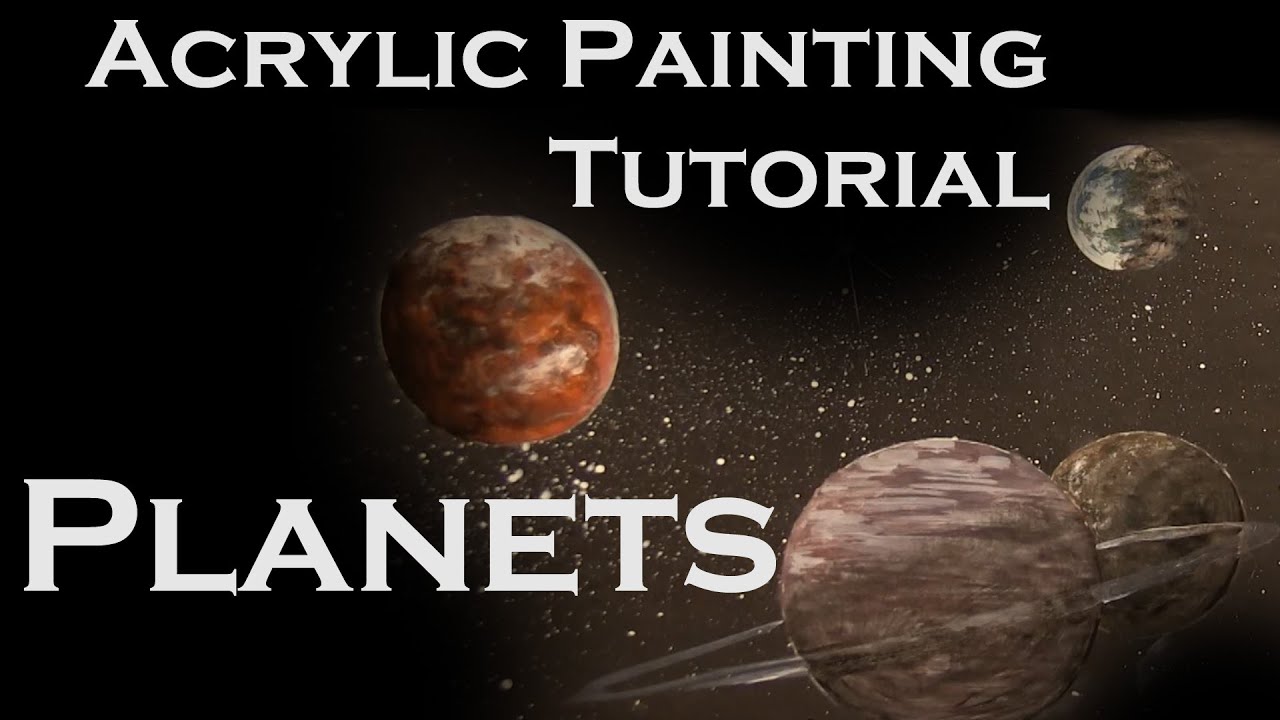 Acrylic Painting Tutorial | Planets - YouTube