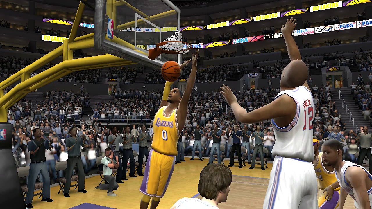 NBA Live 2005 Lakers Spurs Highlights - YouTube