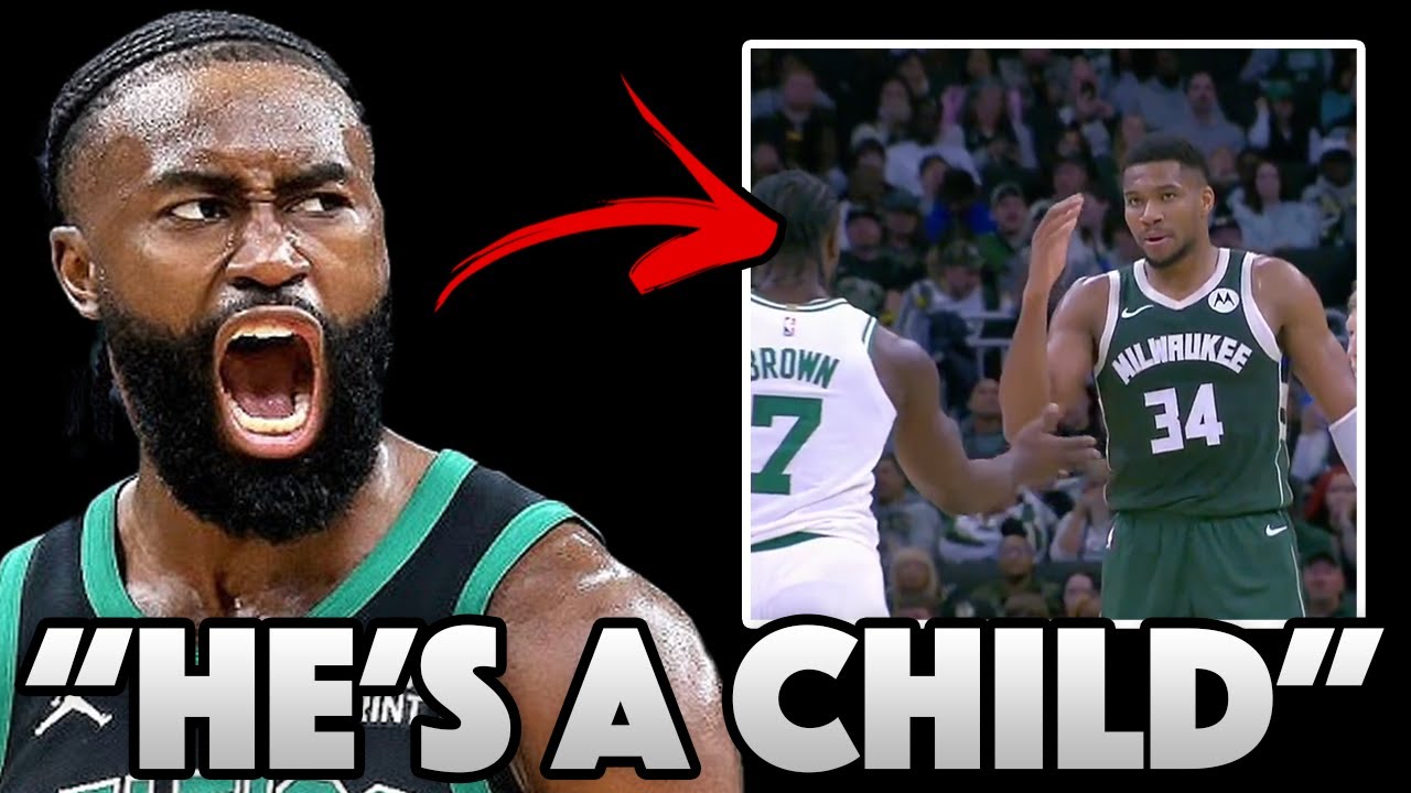 Jaylen Brown calls Giannis a CHILD After Win Vs Milwaukee... - YouTube