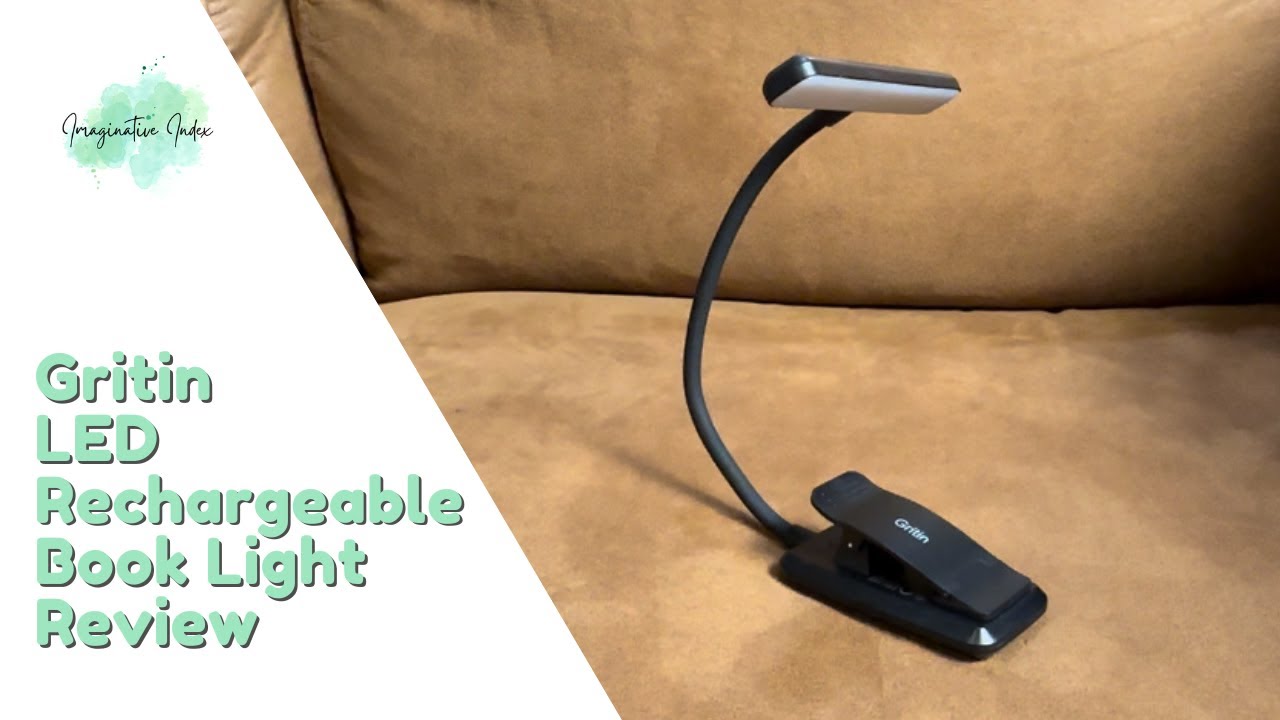 Gritin LED Rechargeable Book Light Review - YouTube