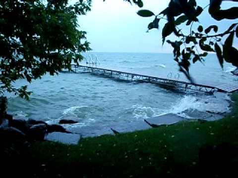 Storm on Lake Simcoe - YouTube