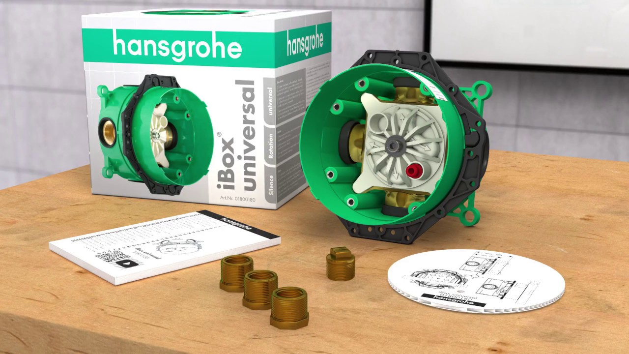 Hansgrohe IBox Universal 01800180 www.lazienkarium.pl - YouTube