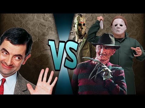 Mr. Bean vs Jason Voorhees, Michael Myers & Freddy Krueger