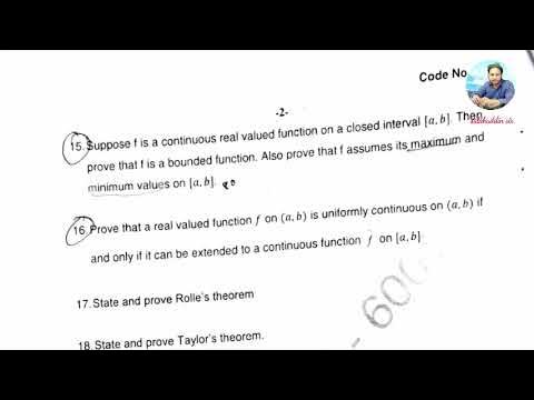 OU, BSc (CBCS) Mathematics III sem question paper Aug 2022 |Real ...