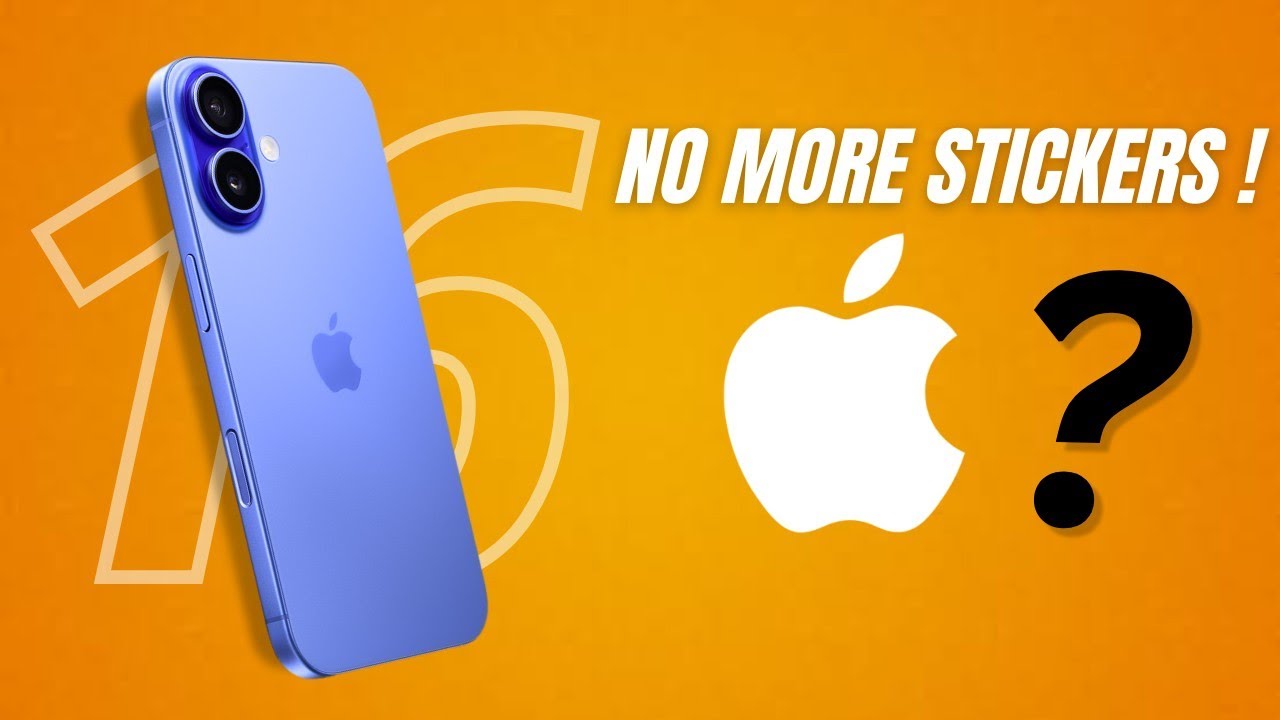iPhone 16 ditches iconic Apple Stickers - YouTube