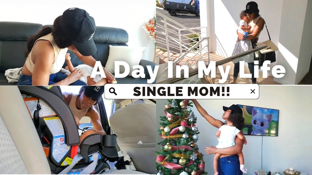 A DAY IN MY LIFE AS A SINGLE MOTHER| Sick Baby, Christmas Tree Decor ...