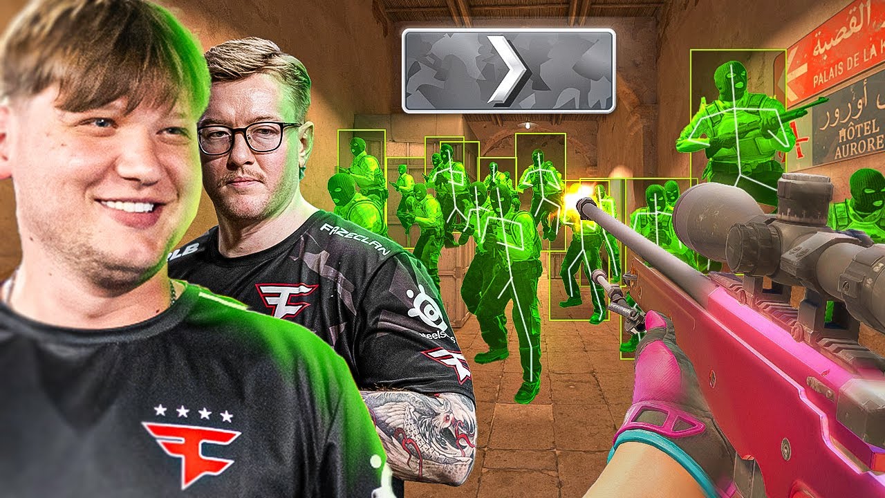 S1mple e Rain de WALLHACK contra PRATAS no CS 2, mas a cada round os players aumentam - YouTube