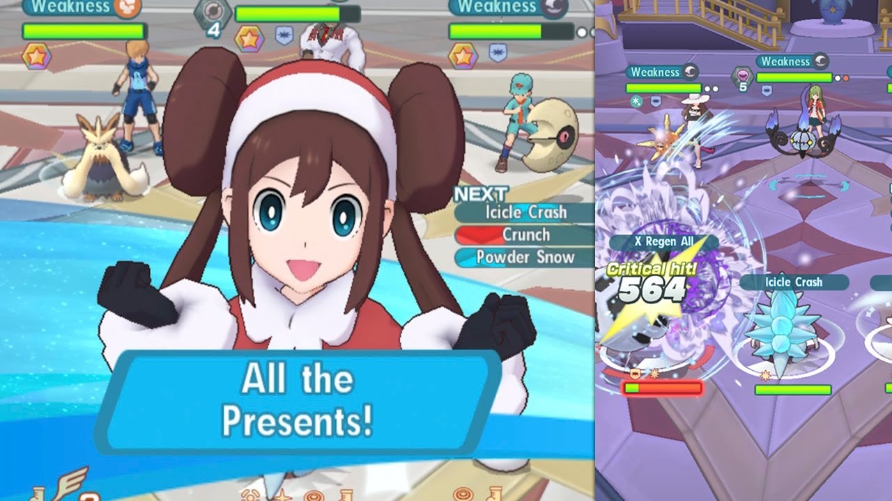 Pokémon Masters EX - Basic Hail Team feat. 3/5 Glacia vs. Hall 30 ...
