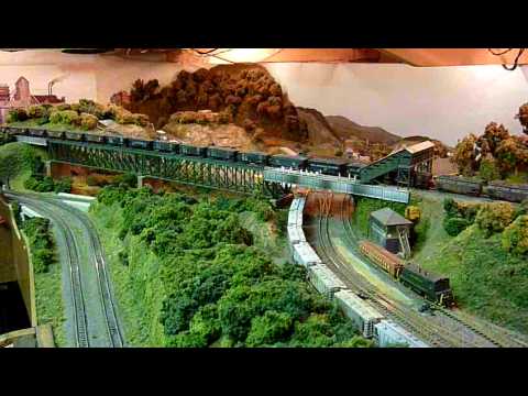 BULLFROG SNOT B-Mann 2-8-0 with a loaded coal train - YouTube