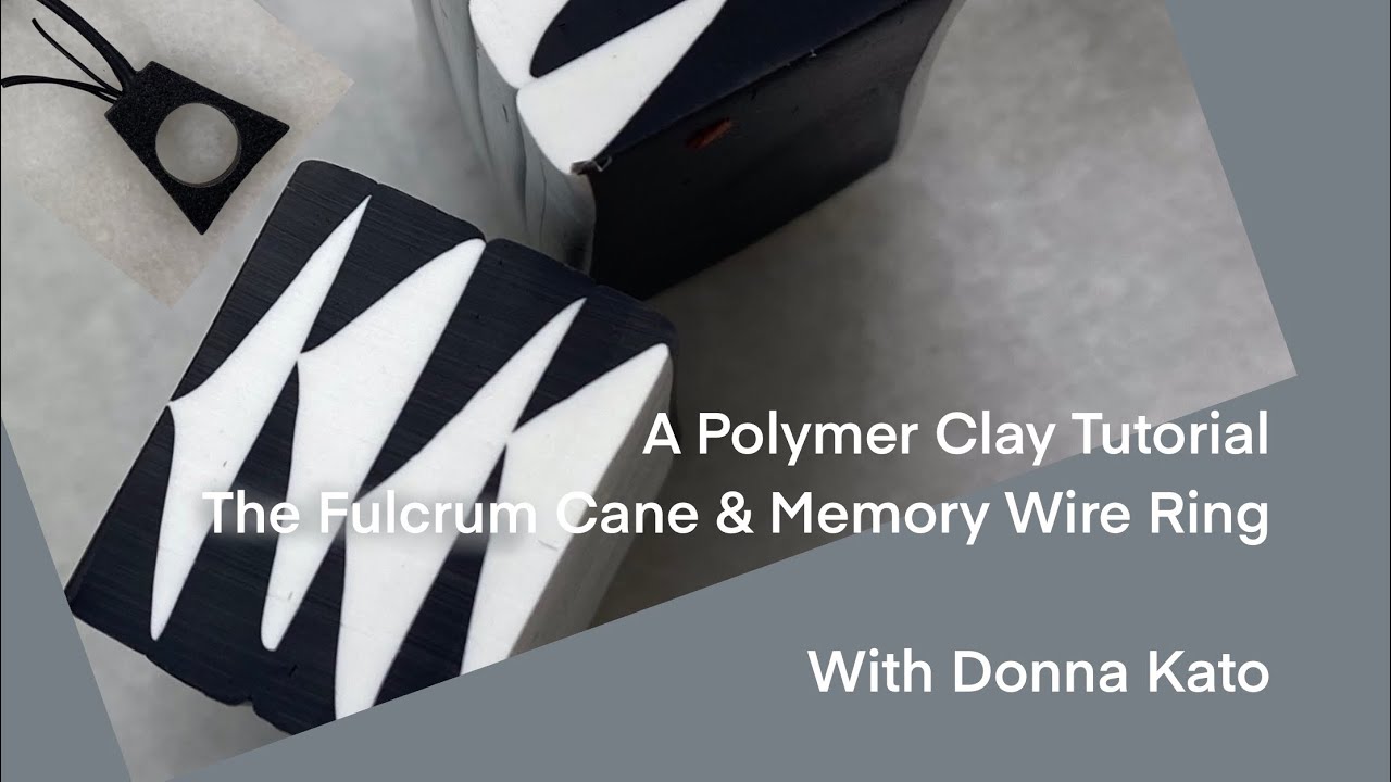A Polymer Clay Tutorial: The Fulcrum Cane and Memory Wire Ring - YouTube