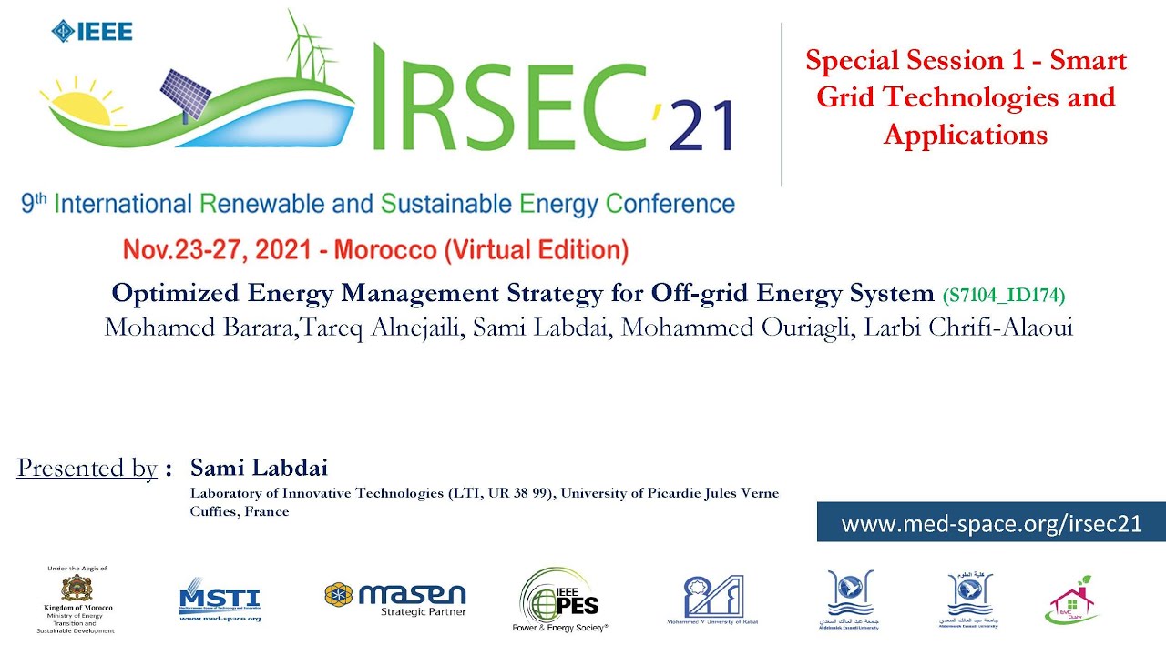 174 - Optimized Energy Management Strategy for Off-grid Energy System ...
