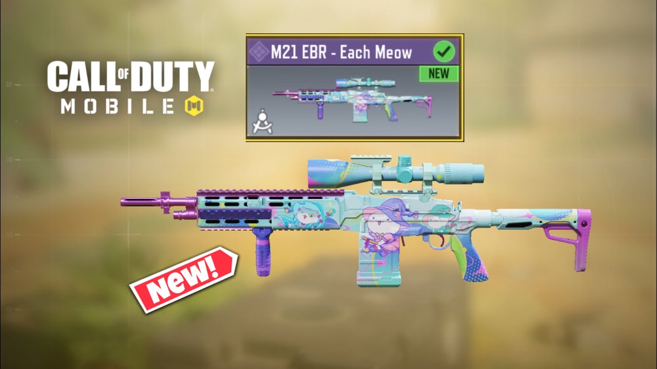 New M21 EBR- Each Meow in Call of Duty Mobile S8 2024 | Showcase - YouTube