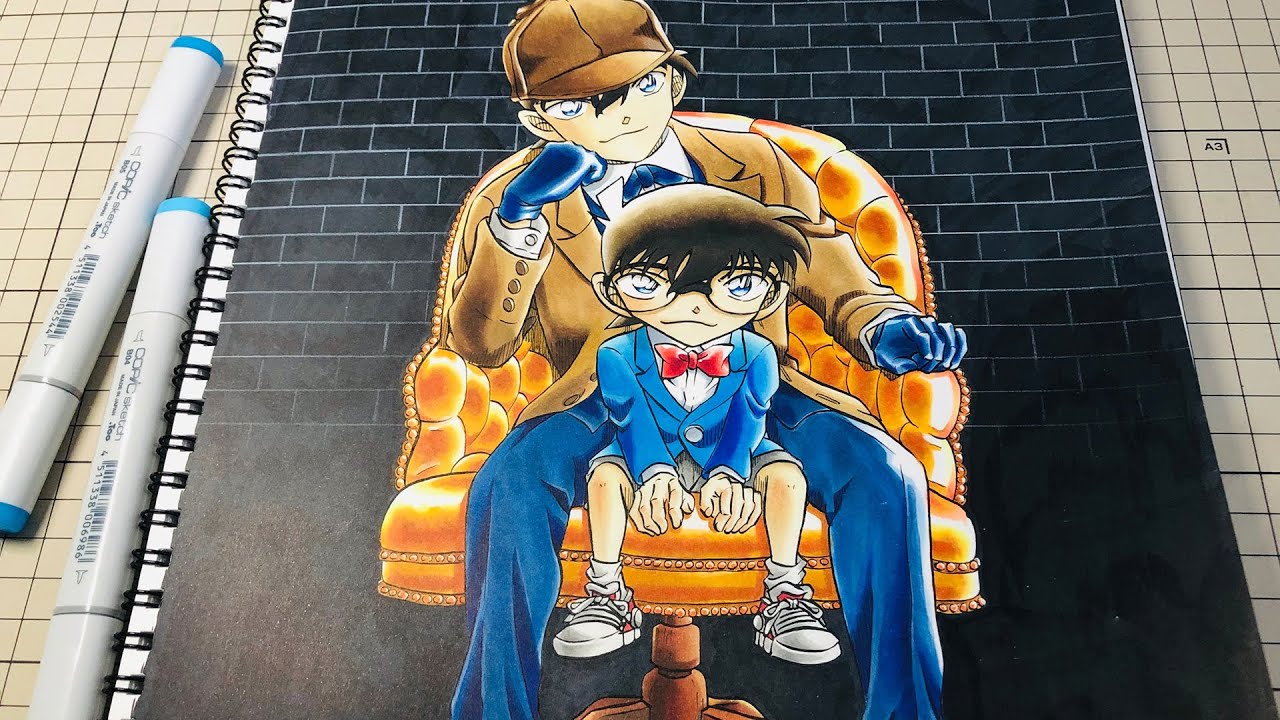 Speed coloring Conan Edogawa/Shinichi Kudo - DETECTIVE CONAN | Draw so ...