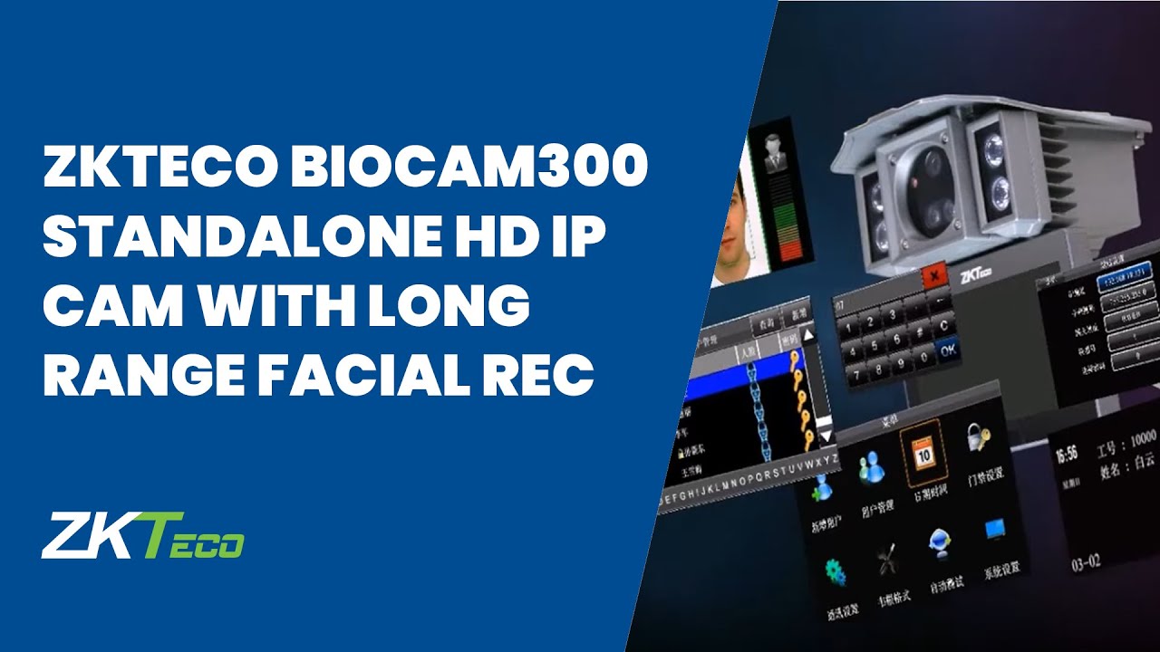 ZKTeco BioCam300 Standalone HD IP Camera with Long Range Facial ...
