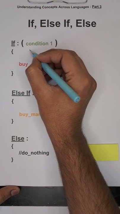 If, Else if, Else condition in programming for BCA students or beginners. #computerscience - YouTube