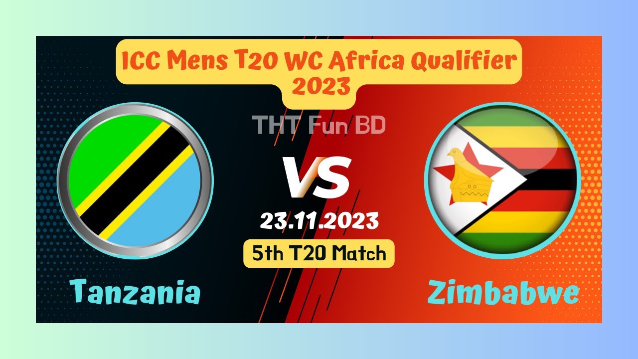 Tanzania Vs Zimbabwe | ZIM v TAN | ICC Mens T20 WC Africa Qualifier ...