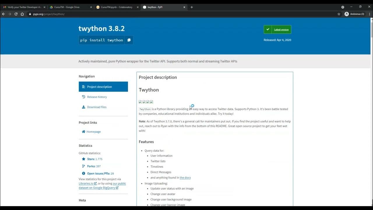 Aula03 - Credenciais do Twitter - Acessando API do Twitter - YouTube