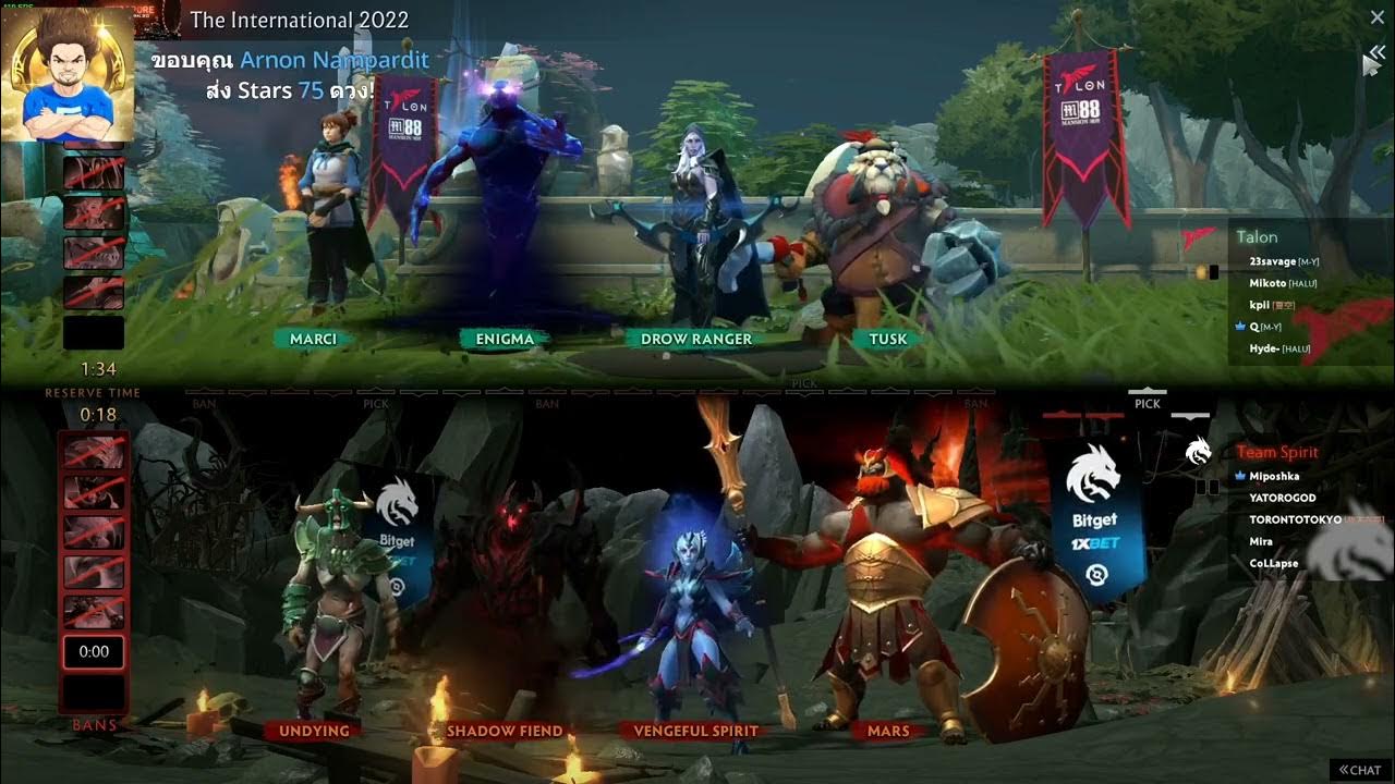 TI11 Group Stage Talon vs TSpirit Game 2 - YouTube