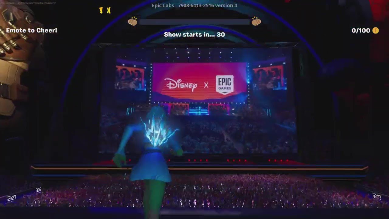 D23 Fortnite Disney Horizons Event and Black Screen Hiccup - YouTube