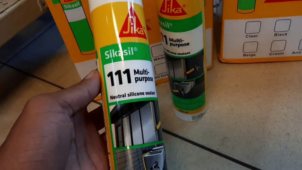Sikasil Ap 111 Multi Purpose Neutral Silicone Sealant Clear - YouTube