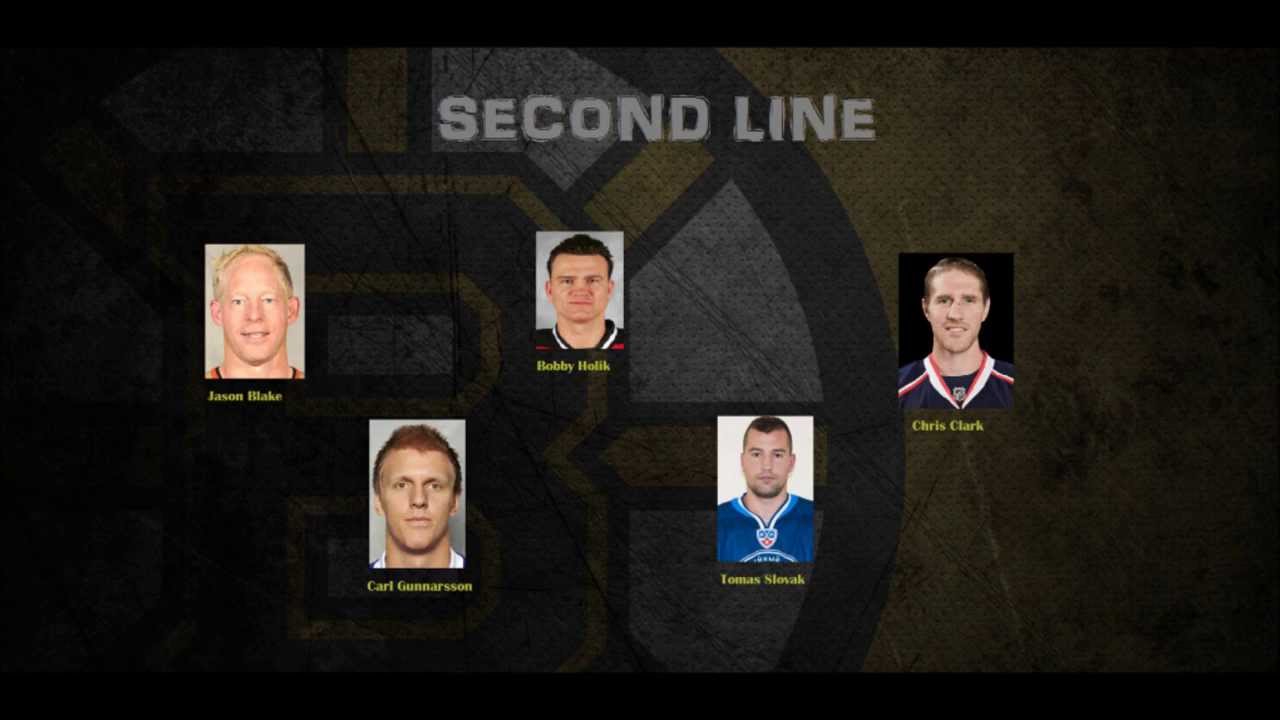 NHL Manager - Boston Bruins lines - YouTube
