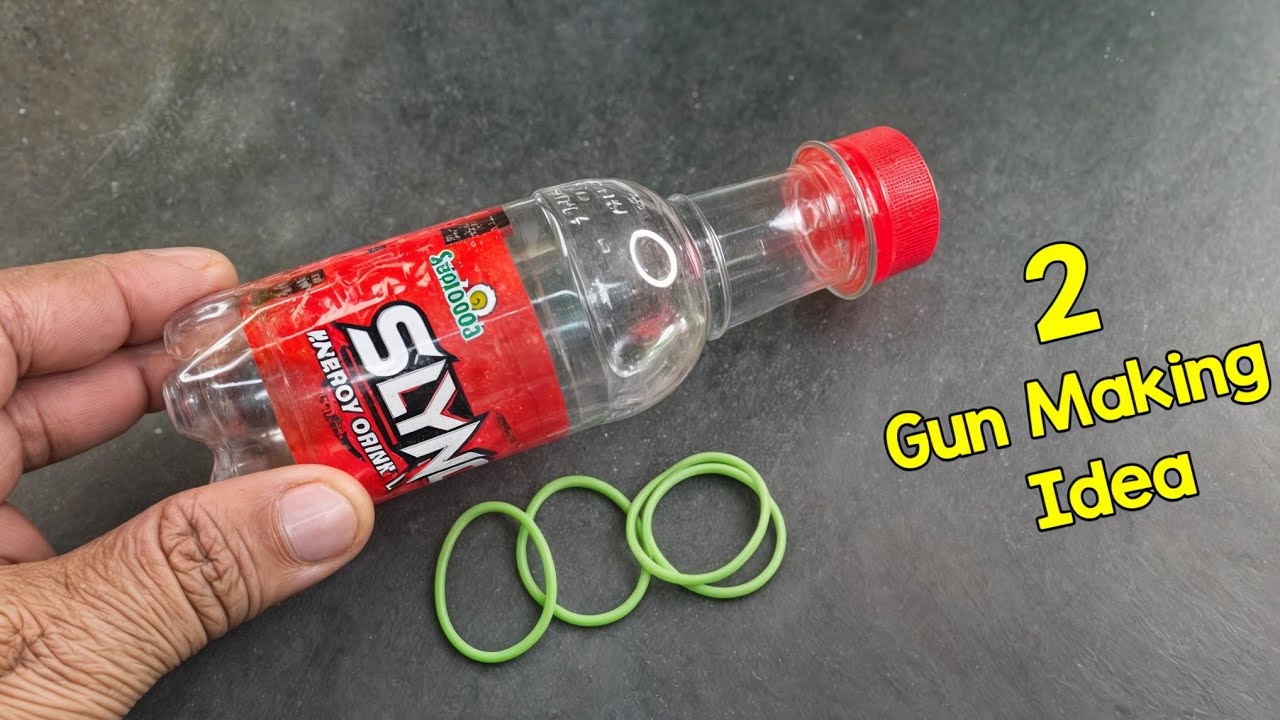 2 Easy Gun Making Ideas | bottle se gun kaise banaen | how to make guns ...
