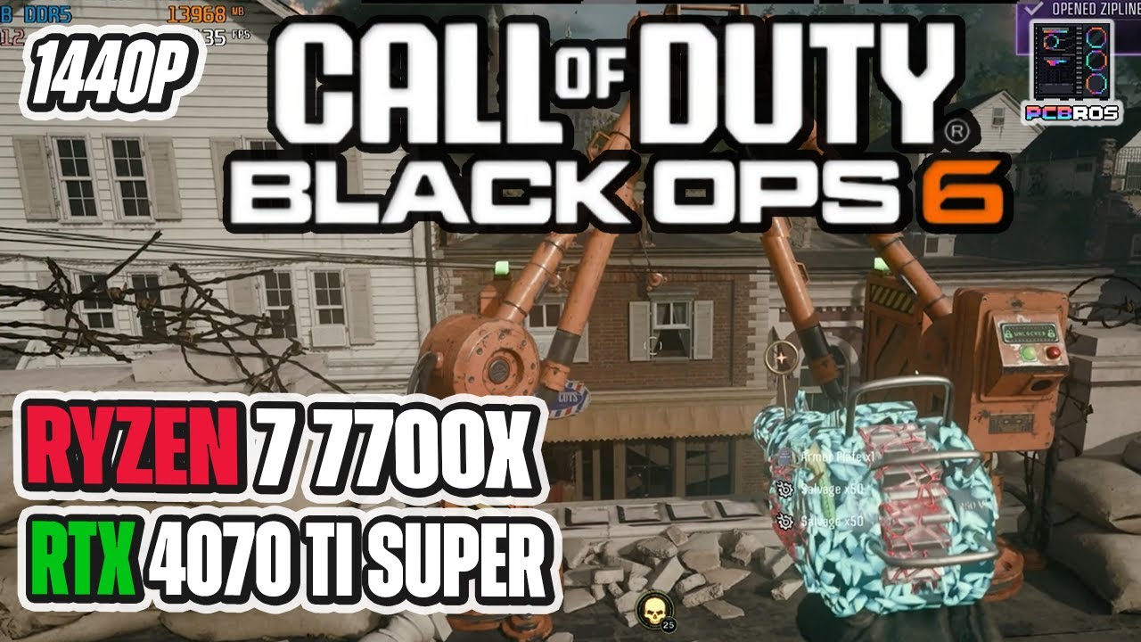 Black Ops 6 Benchmarks - Ryzen 7 7700X + RTX 4070 Ti Super 1440P - YouTube