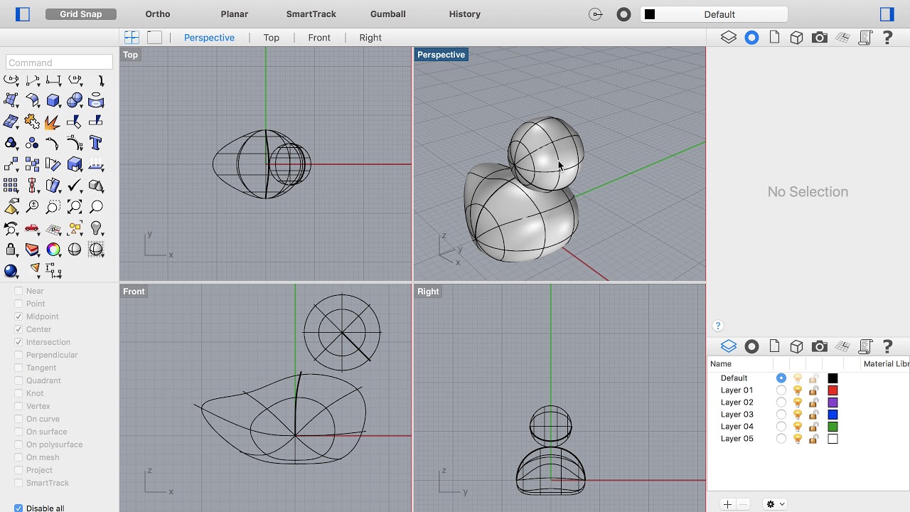 Rhino duck tutorial pt2 - YouTube