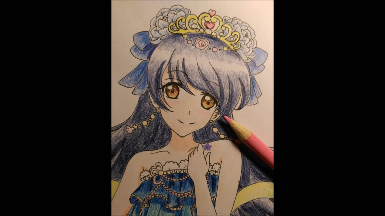 Birthday Princess *Sonoda Umi Inspiration* ~Drawing Progress~ - YouTube