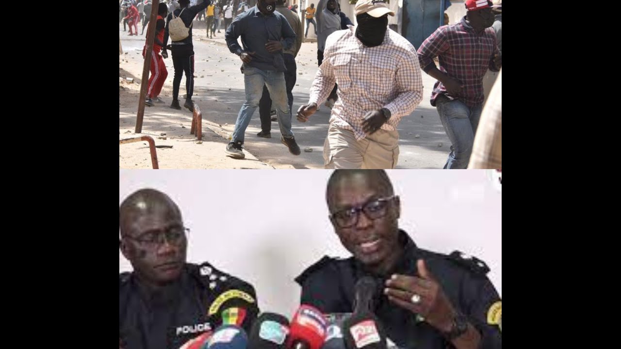 La situation du Senegal, Conference de presse de la police, le 3eme ...