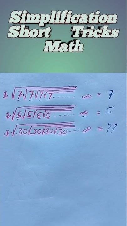 Simplification Shorts Tricks Math |Simplification Trick | math short tricks #shorts #maths # ...