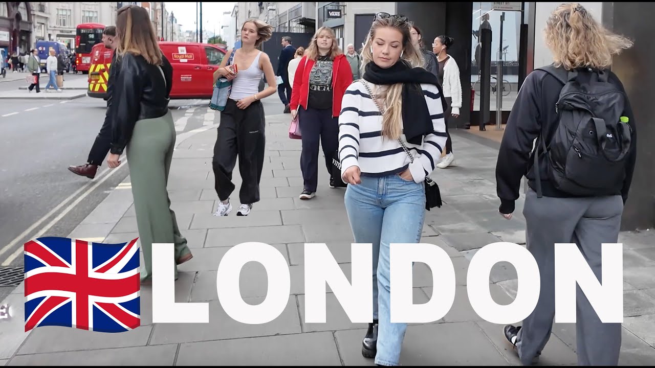 🇬🇧 Central London Walk, England. Exploring the Heart of the City ...