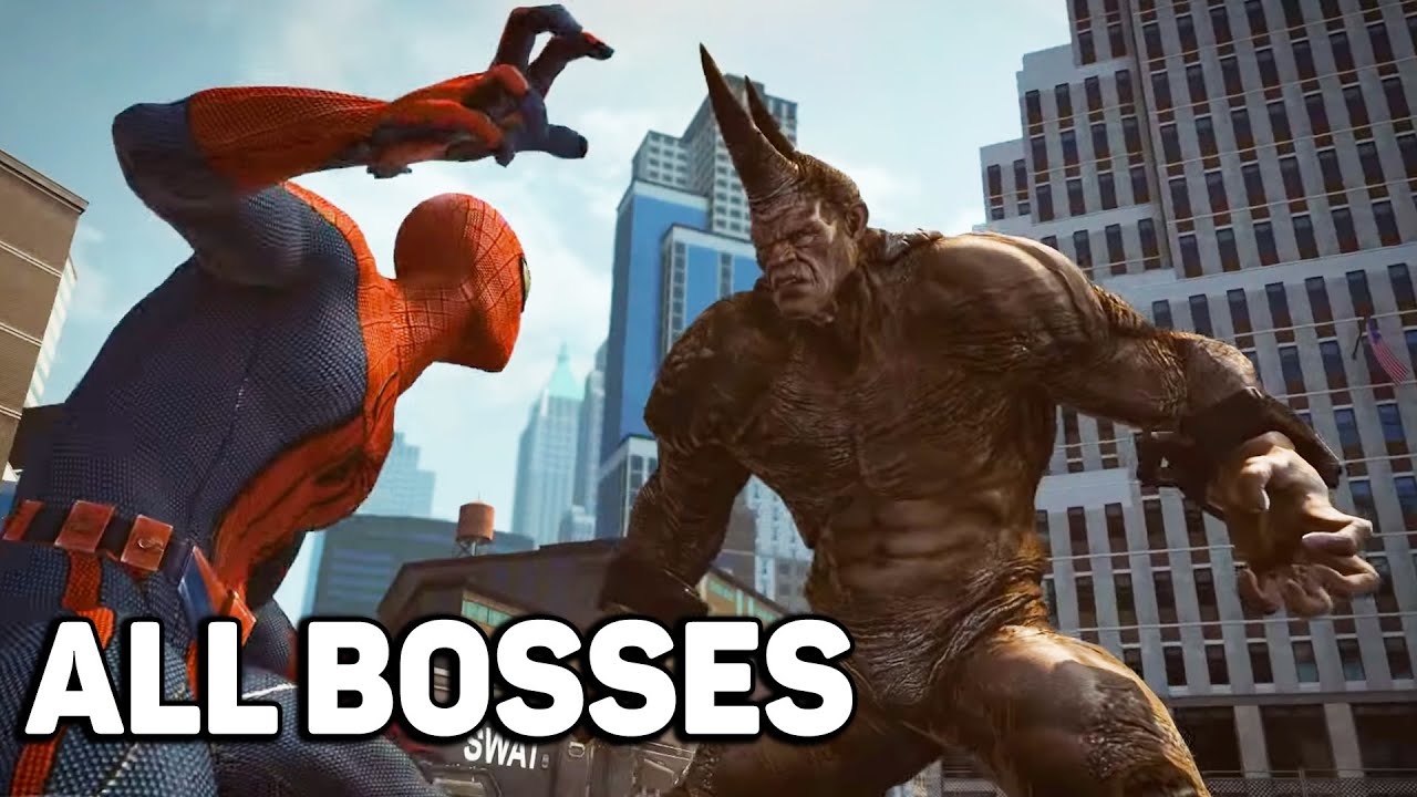 The Amazing Spider-Man (2012) - ALL BOSSES (No Damage) - YouTube